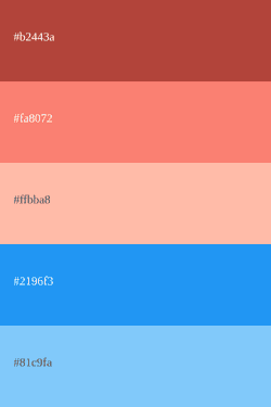 Paletas de color salmón [+ esquemas y códigos]