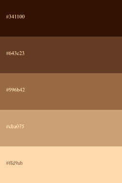 + de 10 Paletas de color Pardo + códigos y combinaciones