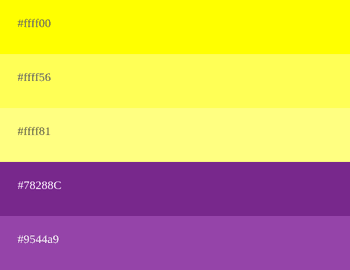 Paleta de cores amarelas [códigos e combinações]