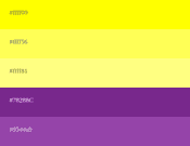 Meilleures combinaisons de palettes de couleurs jaunes