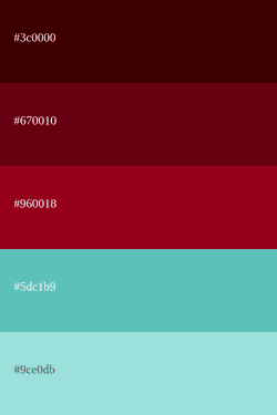 paletas de cores carmim [códigos + combinações]