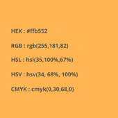Les codes HTML de la couleur orange clair Schemas ⇨【RGB, HSL, HEX】