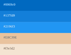 Paleta de cores azul [Tipos, combinações e tons]
