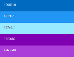 +26 Paletas de Color Azul + [tipos y Combinaciones]