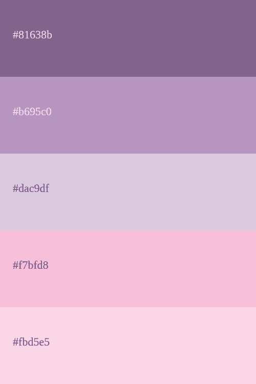 Paleta de cores lilás [códigos e combinações]