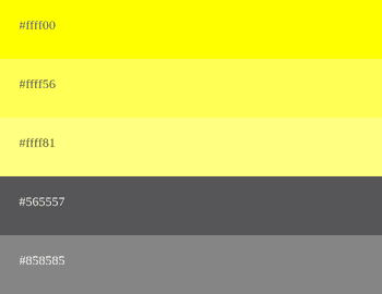 Meilleures combinaisons de palettes de couleurs jaunes