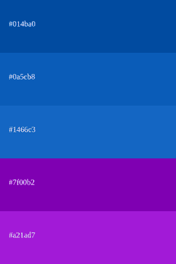 Palette de couleur bleu électrique [codes et combinaisons]