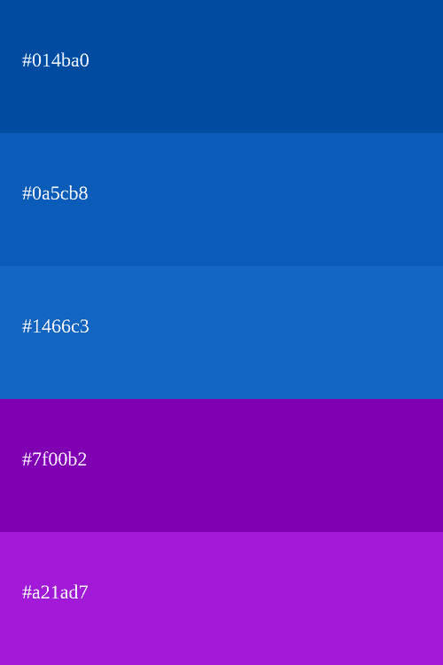 Palette de couleur bleu électrique [codes et combinaisons]