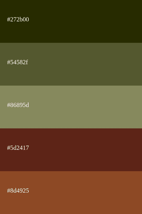 Paletas de cores verde-oliva [+ combinações]
