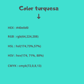 Les codes HTML de la couleur turquoise Schemas ⇨【RGB, HSL, HEX】