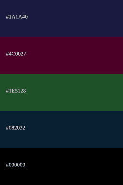 Paleta de cores escuras [códigos e combinações]