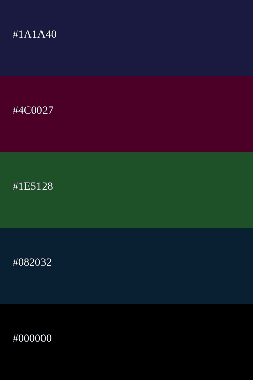 Palette de couleurs sombres [conseils, codes et combinaisons]