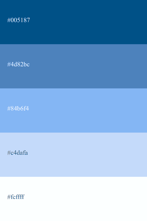 Palette de Couleur Bleue [nuances, Combinaisons et Codes]