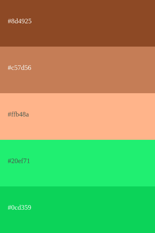 Paleta de color Marrón [códigos + combinaciones]