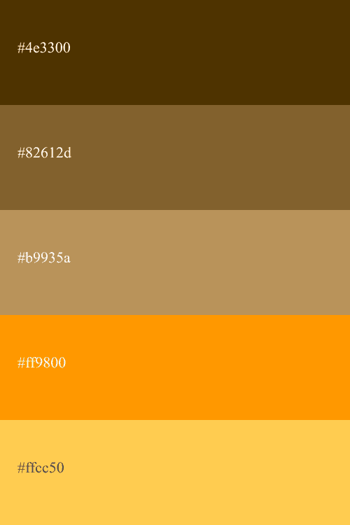 Paleta de color Ocre | códigos + combinaciones