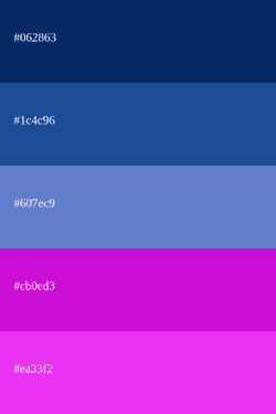 Paletas de cores índigo [+ Códigos e combinações]