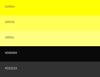 Meilleures combinaisons de palettes de couleurs jaunes
