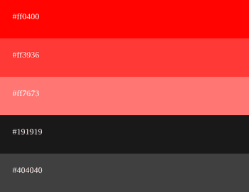 Paletas de color Rojo [códigos + combinaciones]