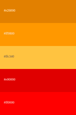 Paleta de cores laranja [Códigos e combinações]
