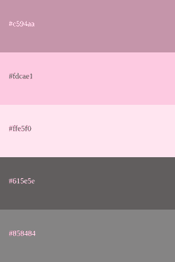 Paletas rosa pastel (pálido) [combinações e códigos]
