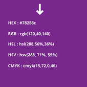 Les codes HTML de la couleur violet Schemas ⇨【RGB, HSL, HEX】
