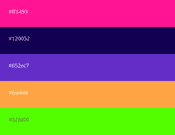 Combinez vos palettes de couleurs néon : ≫ 《Éblouissez-vous》