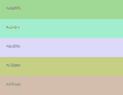 Palette de couleurs pastel [Combinaisons + Codes]