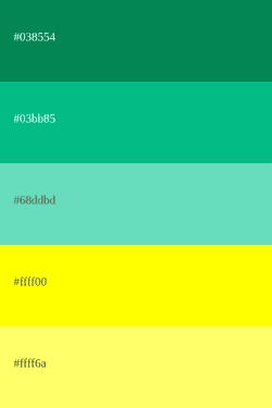 Paleta de color verde agua [códigos y combinaciones]