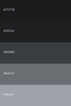 Palette de couleurs grises [Combinaisons + Codes]