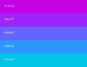 Combinez vos palettes de couleurs néon : ≫ 《Éblouissez-vous》