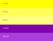 Meilleures combinaisons de palettes de couleurs jaunes