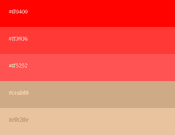 Palettes de couleurs rouges [codes + combinaisons]