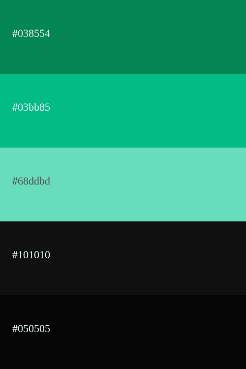 Paleta de color verde agua [códigos y combinaciones]
