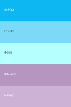 Paleta de cor azul celeste [códigos y combinaciones]