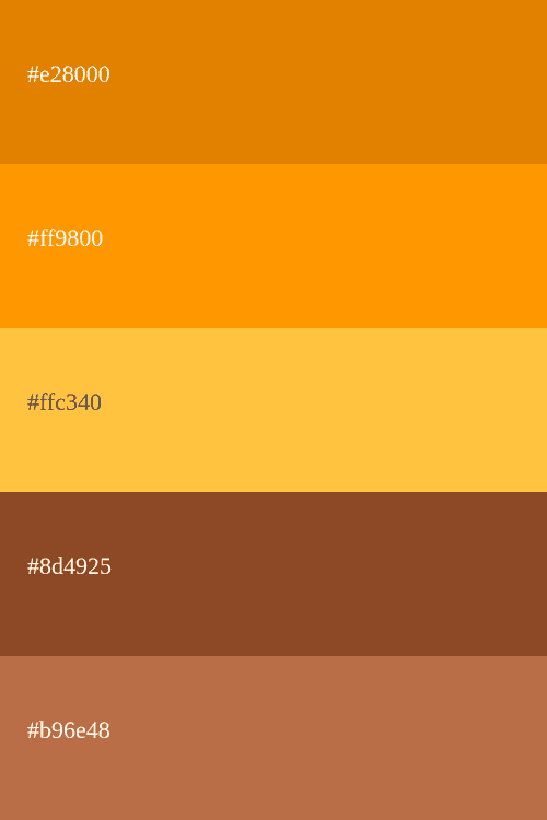 Paleta de Colores Naranja [Códigos y Combinaciones]