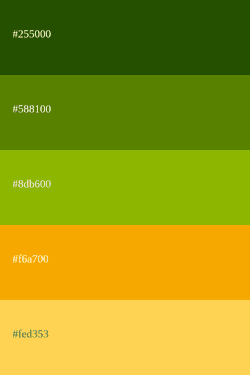 paletas de cores verde maçã [+ códigos e combinações]