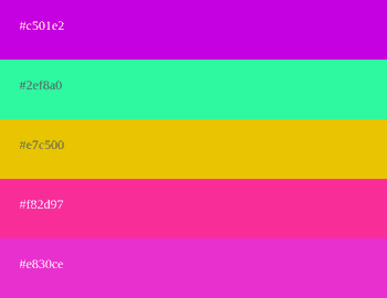 Paleta de cores Neon [códigos e combinações]