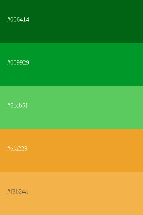 Paleta de cores verde [códigos + combinações]