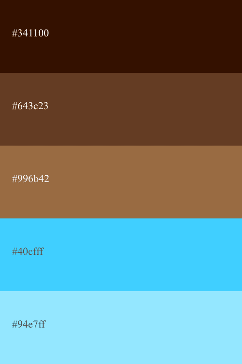 + de 10 Paletas de color Pardo + códigos y combinaciones