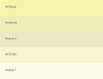 Meilleures combinaisons de palettes de couleurs jaunes