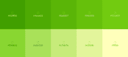 Palette de couleurs verte [codes + combinaisons]