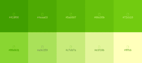 Paleta de cores verde [códigos + combinações]