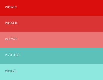 Palettes de couleurs rouges [codes + combinaisons]