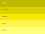 Paleta de cores amarelas [códigos e combinações]
