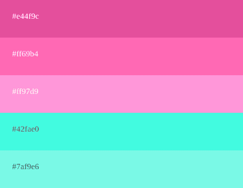palette de couleur rose [+ Combinaisons et codes]