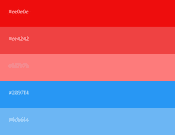 Palettes de couleurs rouges [codes + combinaisons]