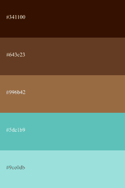 + de 10 Paletas de color Pardo + códigos y combinaciones