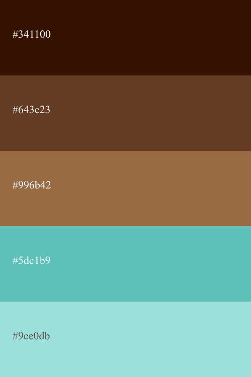 + de 10 Paletas de color Pardo + códigos y combinaciones
