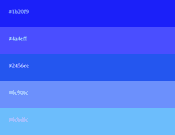 Paleta de cores azul [Tipos, combinações e tons]