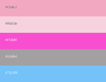 Palette de couleurs pastel [Combinaisons + Codes]